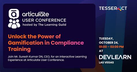 Tesseract Learning On Linkedin Learnwithus Compliancetraining Elearning Gamification