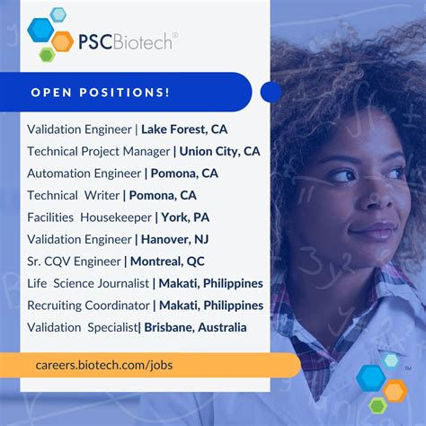 Biotech Lifescience Jobsearch Jobseekers Canadajobs Usajobs Psc