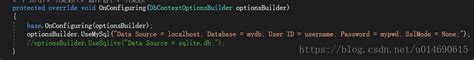 efcore 【sqlite、mysql】数据库迁移 并使用数据库，codefirst、dbfirst ef sqlite 迁移 csdn博客