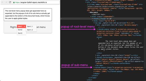 Contextmenu Sub Menus Get Appended To Documentbody When Appendto Is