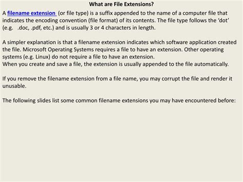 PPT What Are File Extensions PowerPoint Presentation Free Download ID 6954860