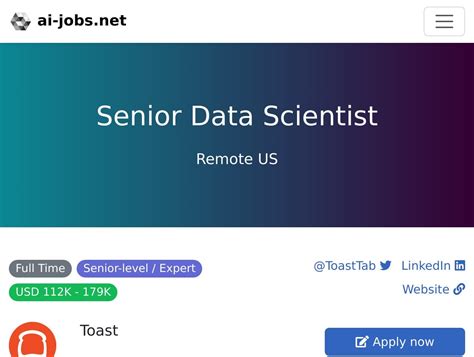 Hiring Senior Data Scientist Remote Raimljobs