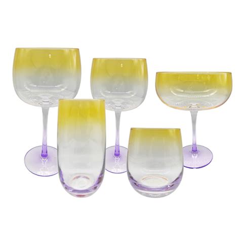 Modern Colored High Quality Sprayed Color Drinking Glasses Shaan Xi