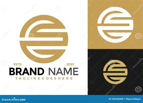 Letter Ce Or Ec Circle Logo Design Vector Symbol Icon Illustration