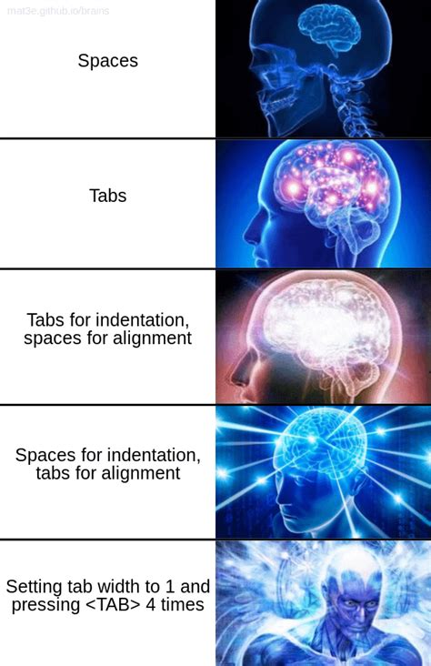 Ending The Tabs Vs Spaces Debate For Good Rprogrammerhumor