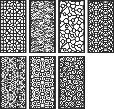 Screen Pattern Collection Free Laser Cut Vector