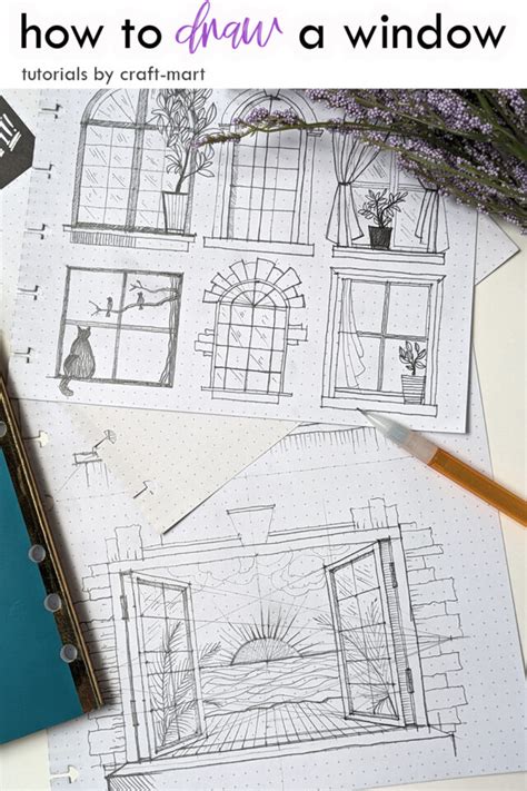 How To Draw A Window Easy Step By Step Art Tutorials Craft Mart