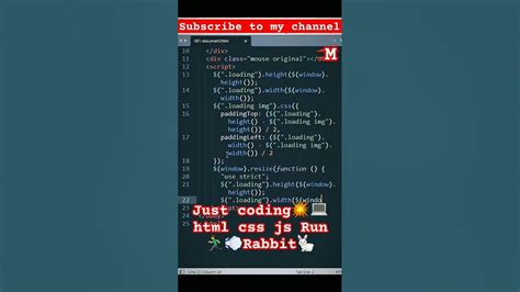 Run 🏃💨rabbit🐇 Project Html Css Shorts Tranding Webdevelopment Programming Coding 💻💥🥈