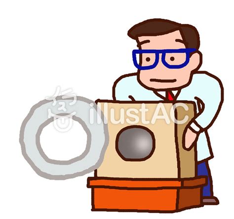 科学の実験 空気砲イラスト No 1422744／無料イラストなら「イラストac」