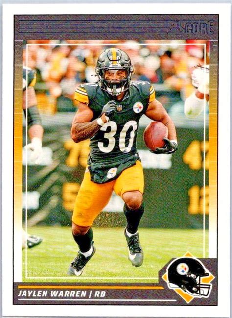 Jaylen Warren 240 Prices 2024 Panini Score Football Cards