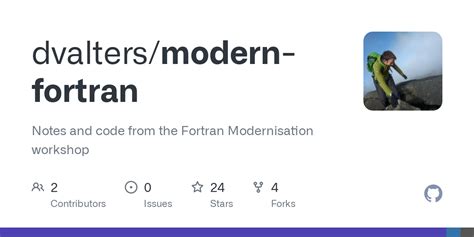 Github Dvaltersmodern Fortran Notes And Code From The Fortran