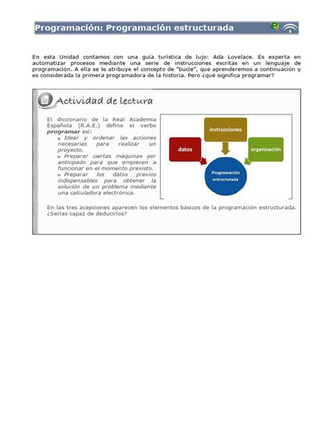 Programación Estructurada Pdf Programación De Computadoras Lenguaje De Programación