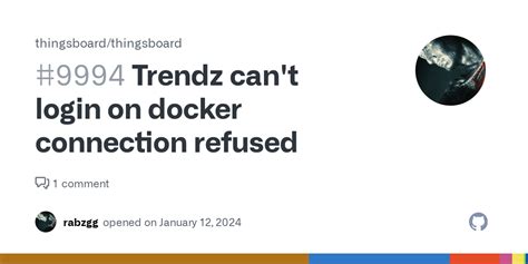 Trendz Cant Login On Docker Connection Refused · Issue 9994