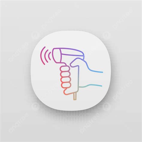 Wireless Barcode Scanning App Icon Accounting Linear Reader Vector Accounting Linear Reader