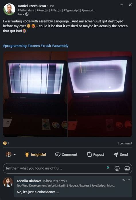 Kseniia Riabova On Linkedin Programming Assembly Problemsolver