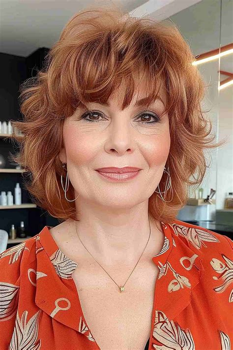 27 Most Flattering Haircuts For Women In Their 50s With A Round Face