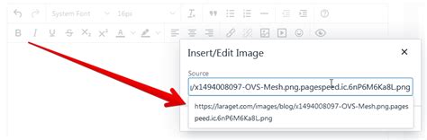 Source Input On Dialog For Insertedit Image Disable Dropdown That Is Shown On Paste