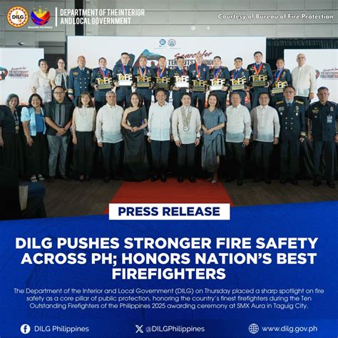 Dilg Pushes Stronger Fire Safety Across Ph Honors Nations Best