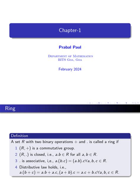 Cryptography Ring Theory I Pdf Field Mathematics Ring Mathematics