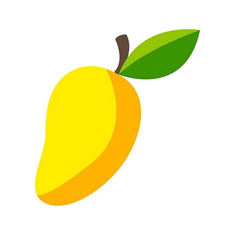 Cute Clipart Of Mango Of On Cartoon Version 12743103 Vector Art At Vecteezy