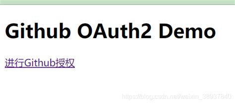 Springboot 实现github 授权登录spring Github Csdn博客
