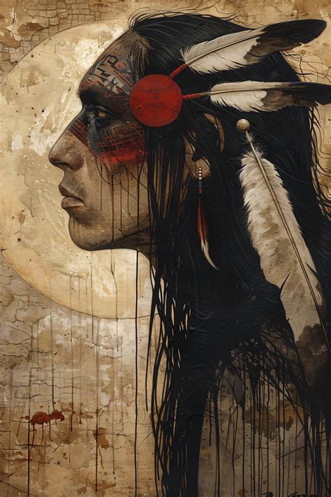 The Warriors Gaze Tribal Spirits Art Shaman Journey Shaman Art