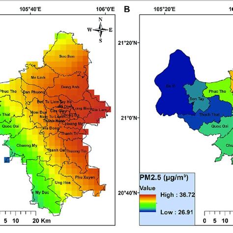 Annual Average Fine Particulate Matter Concentration Map At A 3 × 3 Download Scientific