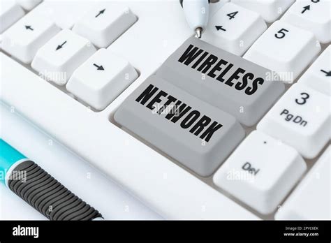 Handwriting Text Wireless Network Word Written On Computer Network That Uses Wireless Data