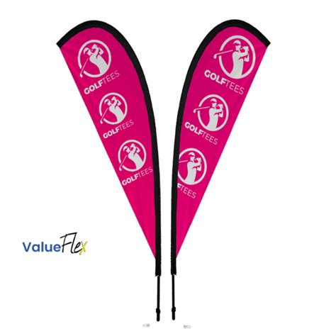 Valueflex Teardrop Banner 4m Double Sided Complete National Flag