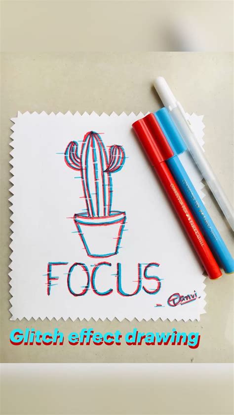 Glitch Effect Drawing Tutorial