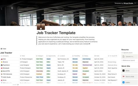 Best Job Application Tracking Templates From Notion Notion Marketplace