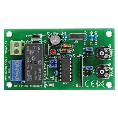 Velleman Vm188 1s 60h Pulse Pause Timer Module Pre Assembled Rapid Online