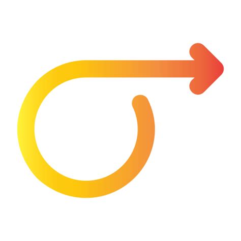 Forward Generic Gradient Outline Icon