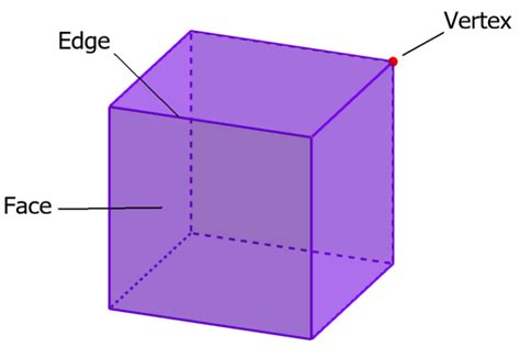 Parts Of A Cube Faces Vertices And Edges Neurochispas