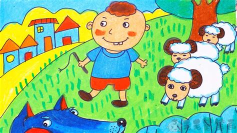 狼来了简笔画 狼简笔画可爱 伤感说说吧