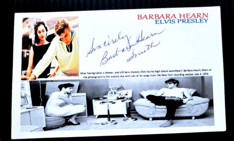 Elvis Presleys Girlfriend Barbara Hearn Smith Autograph 3x5 Index Card