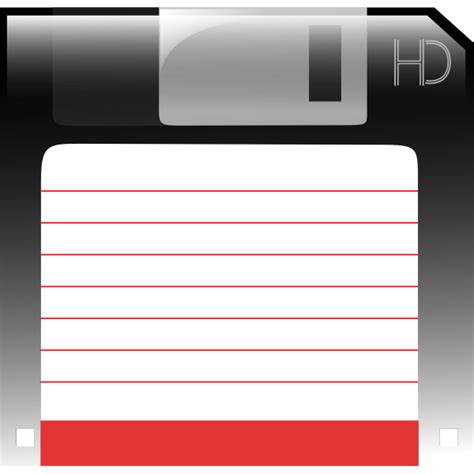 Floppy Disk With Label Vector Image Free Svg