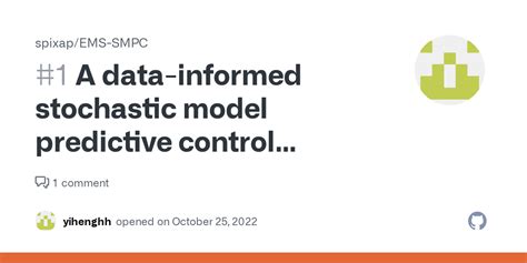 A Data Informed Stochastic Model Predictive Control Approach For Energy