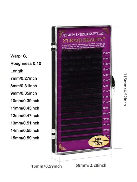 16 Pairs Natural Looking Soft Silk C Curl Eyelash Extensions Densely Packed Comfortable