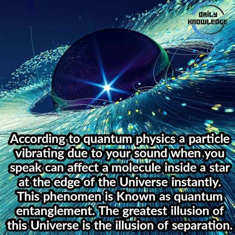 Blue Ocean Wave With Quantum Physics Quote