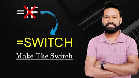Use Excel Switch Formula Instead Of If How To Use Switch In Excel Switch Function Youtube