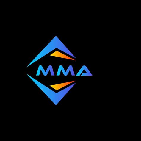 Mma Abstract Technology Logo Design On Black Background Mma Creative