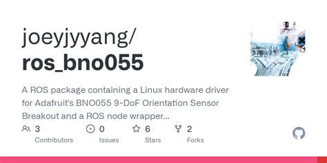 Github Joeyjyyangrosbno055 A Ros Package Containing A Linux Hardware Driver For Adafruits