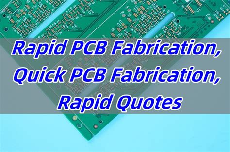 Rapid Pcb Fabrication Pcb And Mcpcb Best Technology