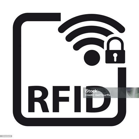 무선 주파수 식별 Rfid 벡터 일러스트레이션 흰색 배경에서 격리 전파식별에 대한 스톡 벡터 아트 및 기타 이미지 전파식별 자물쇠 벡터 Istock