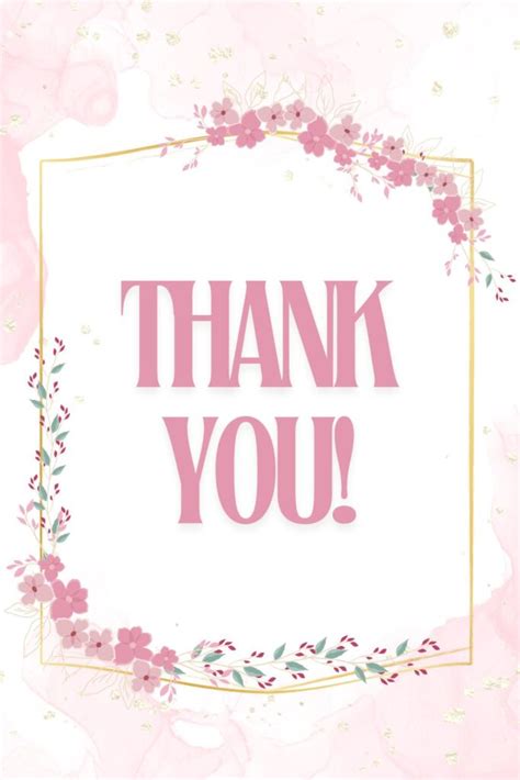 Printable Thank You Card Templates Printables Hub