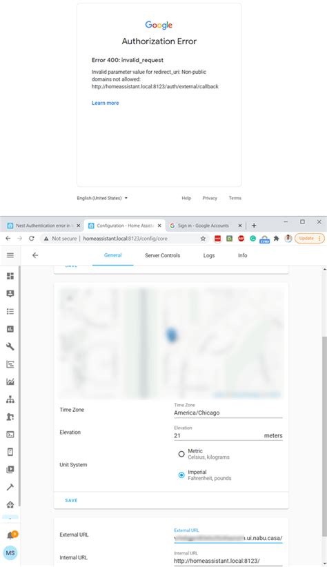 Nest Authentication Error In Logs Configuration Home Assistant Community