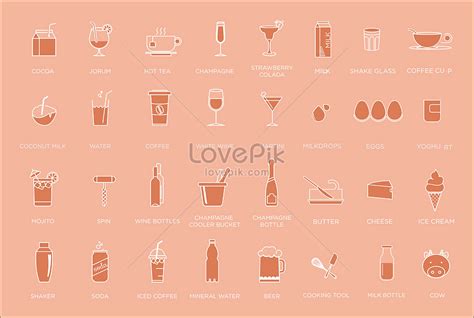 맛있는 아이콘 배경 사진 및 창의적인 일러스트 무료 다운로드 Lovepik