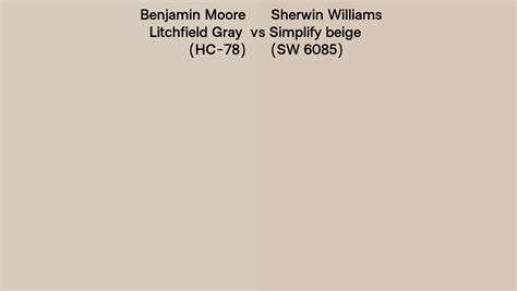 Benjamin Moore Litchfield Gray Hc 78 Vs Sherwin Williams Simplify