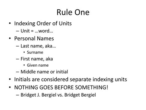 ppt alphabetic indexing rules powerpoint presentation free download id 1410718